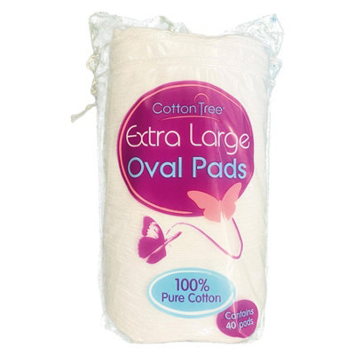 Cotton Tree Oval Cotton Pads - Pack of 40