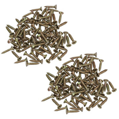Countersunk Multi Purpose Chipboard Wood Timber Screws 20mm Long 160pc