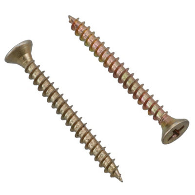 Countersunk Multi Purpose Chipboard Wood Timber Screws 35mm Long 50pc
