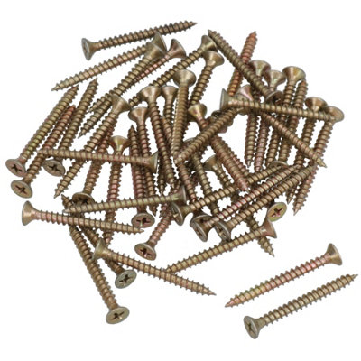 Countersunk Multi Purpose Chipboard Wood Timber Screws 40mm Long 45pc
