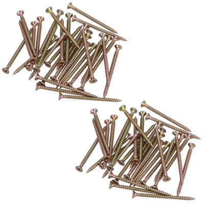 Countersunk Multi Purpose Chipboard Wood Timber Screws 70mm Long 50pc