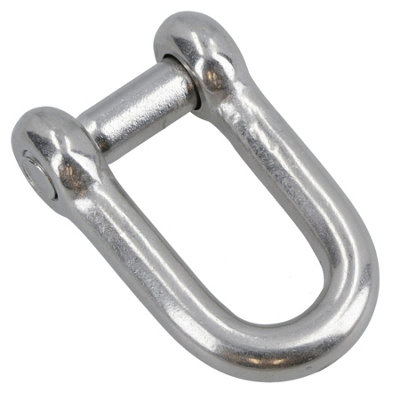 Countersunk Pin Dee Shackle 10mm Hex Socket Rigging Link Stainless ...