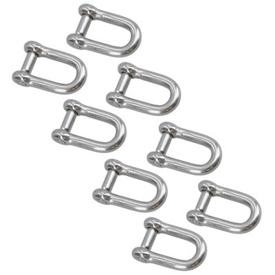 Countersunk Pin Dee Shackle 8pk 12mm Hex Socket Rigging Link Stainless ...