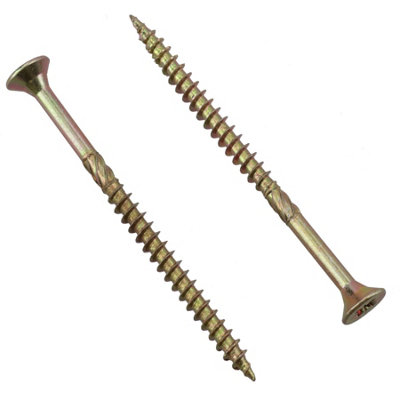 Countersunk Wood Screws 4.0 x 60mm Serrated Edge Prevent Splitting PZ2 ...