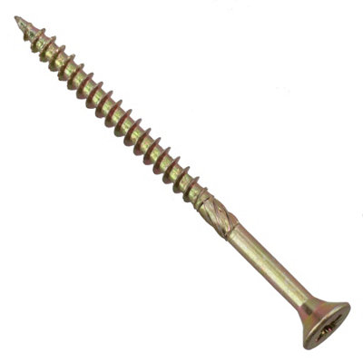 Countersunk Wood Screws 4.0 x 60mm Serrated Edge Prevent Splitting PZ2 ...