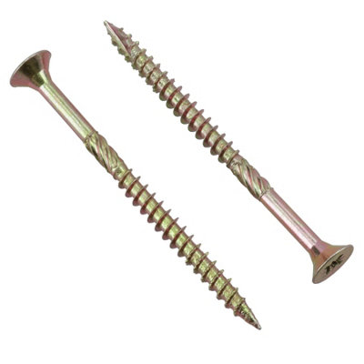 Countersunk Wood Screws 5.0 x 70mm Serrated Edge Prevent Splitting PZ2 ...