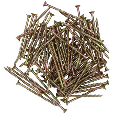 Countersunk Wood Screws 5.0 x 80mm Serrated Edge Prevent Splitting PZ2 ...