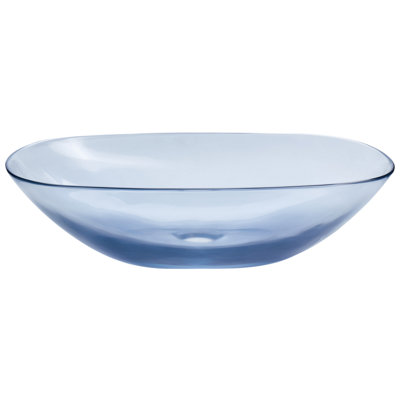 Countertop Basin 540 x 360 mm Blue MOENGO | DIY at B&Q