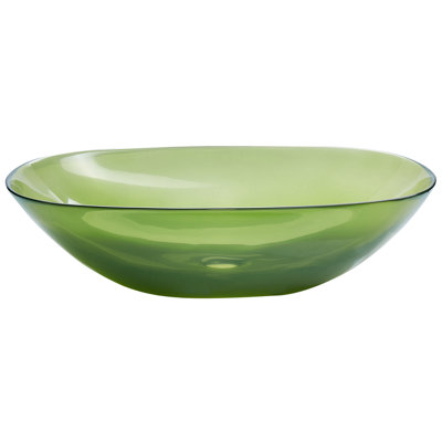 Countertop Basin MOENGO 540 x 360 mm Solid Surface Green