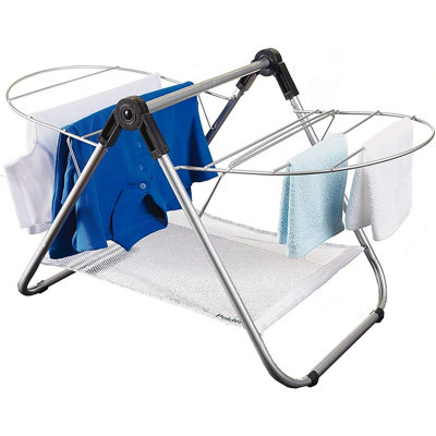 Countertop Drying Rack - Tabletop Clothes Horse Airer with Mesh Shelf ...
