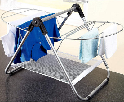 Countertop Drying Rack - Tabletop Clothes Horse Airer with Mesh Shelf ...