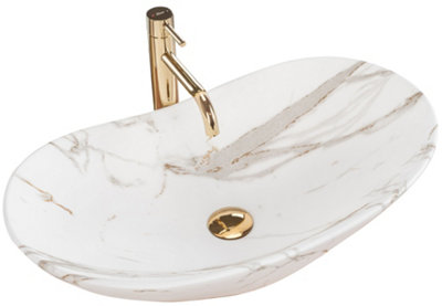 COUNTERTOP WASHBASIN REA ROYAL LAVA MATT WHITE, CERAMIC