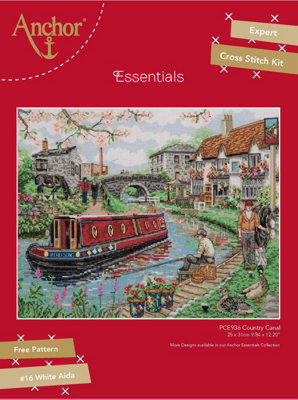 COUNTRY CANAL - Counted Cross Stitch Kit: Country Canal - Anchor