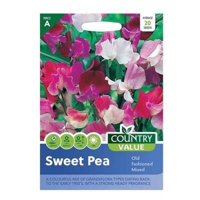 Country Value Sweet Pea Old Fashioned Mixed Seeds