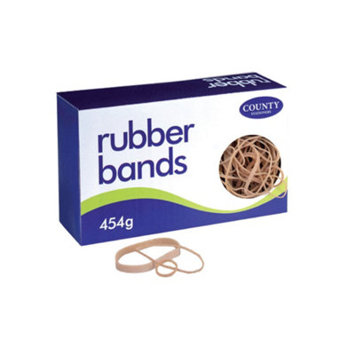 County Stationery Box No 16 Rubber Band Brown (454g)