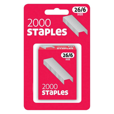 County Stationery Staples (Pack of 24000) Silver (One Size)