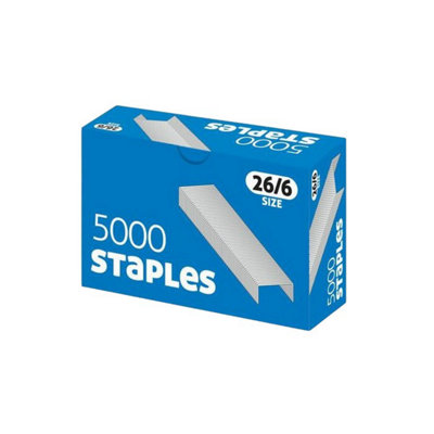 County Stationery Staples (Pack of 5000) Silver (One Size)