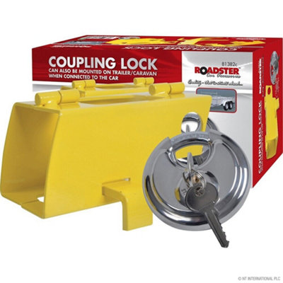 Coupling Hitch Lock Trailer Caravan Universal High Security Padlock ...
