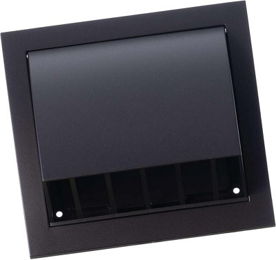 Cowled Duct Cover with Gravity Flap 100mm / 4'' Anthracite Ventilation ...