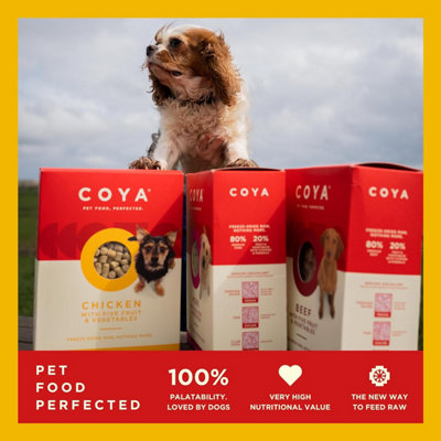 Coya Freeze-Dried Raw 3pk Adult Dog Food - Chicken - 3 x 750g