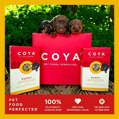 Coya Freeze-Dried Raw 3pk Puppy Dog Food - Chicken - 3 x 750g