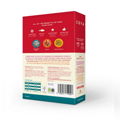 Coya Freeze-Dried Raw Adult Dog Food - Fish - 150g