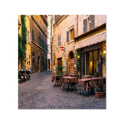 Cozy Rome Street Premium Glass Kitchen Splashback W600mm x H600mm