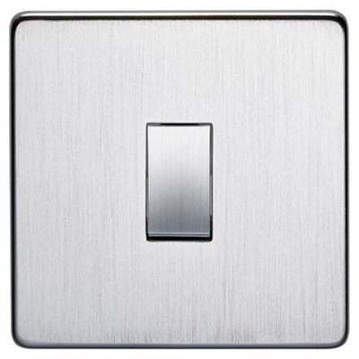 Crabtree 7175/SC Platinum Screwless Low Profile Light Switch 1 Gang ...