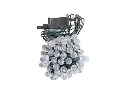 Crackle Ball String Lights - White