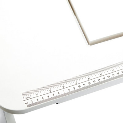 Craft and Hobby Table Fully Assembled White 101.5 x 50 x 71.5cm