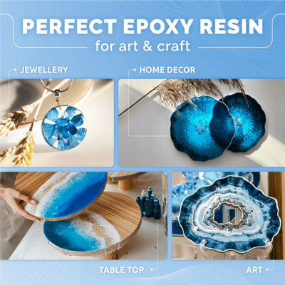 CRAFT RESIN 8L Crystal Clear Epoxy Resin Kit - Food Safe & UV Resistant ...