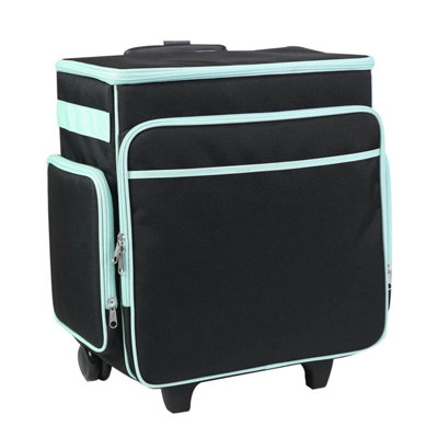 Craft Trolley Bag - Black/Mint - Everything Mary - EVM12855-1
