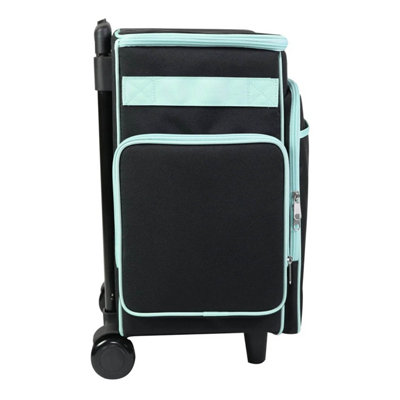 Craft Trolley Bag - Black/Mint - Everything Mary - EVM12855-1