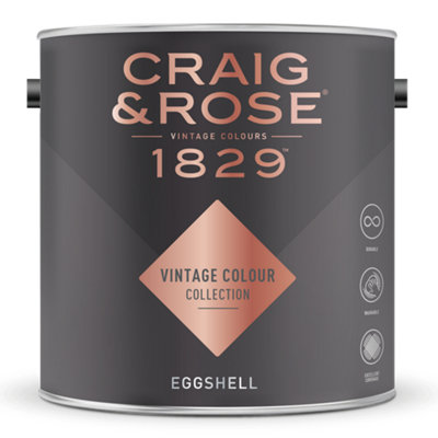 Buy Craig & Rose 1829 Eggshell Mixed Colour Pale Oak 2.5L | DIY at B&Q