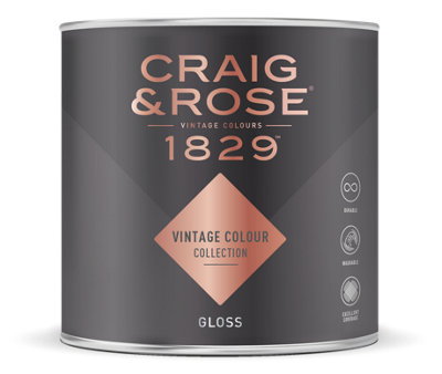 Craig & Rose 1829 Gloss Mixed Colour Parchment 1L | DIY at B&Q
