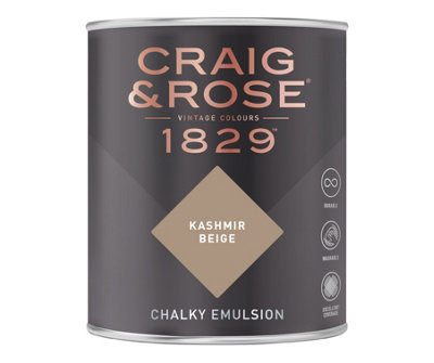 Craig & Rose 1829 Kashmir Beige Chalky Paint 750ML | £19.50 at B&Q