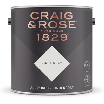Craig & Rose 1829 Light Grey Matt Multi-surface Primer & Undercoat 750ml