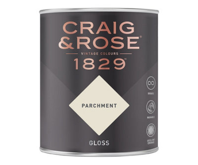 Craig & Rose 1829 Parchment Gloss Paint 750ml