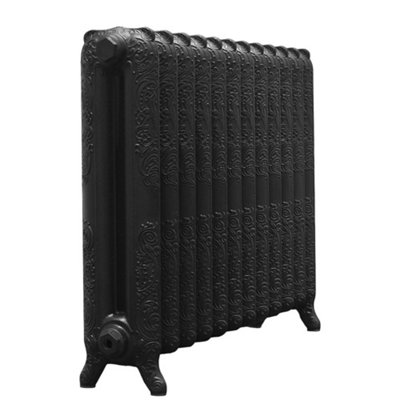 CRANE Traditional Cast Iron Radiator 760mm Tall x 12 Sections 990mm ...