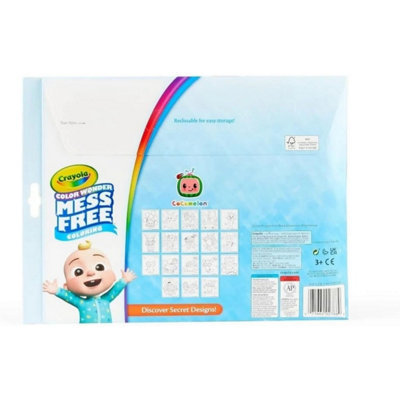 Crayola Colour Wonder Blippi Cocomelon Colouring Pages and Markers