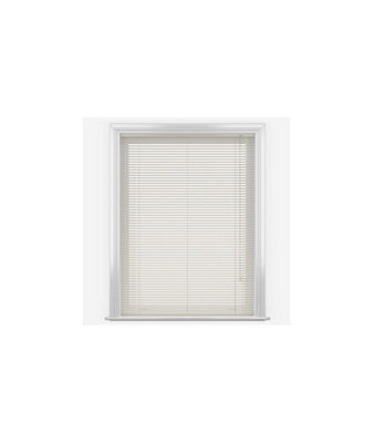 Cream Aluminium Venetian Blinds 25mm Slats 175cm x 120cm