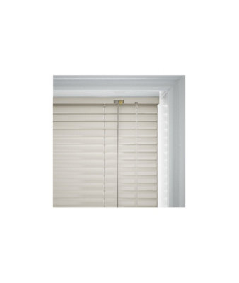 Cream Aluminium Venetian Blinds 25mm Slats 175cm x 120cm