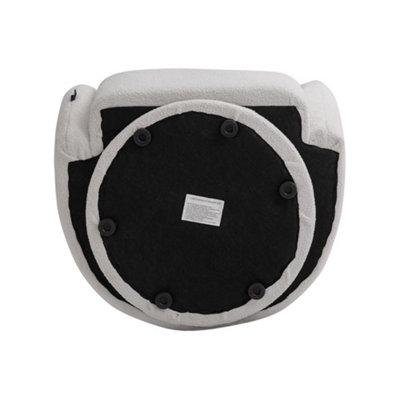 Cream Boucle Upholstered Swivel Tub Chair Armchair Bucket Chair 75 cm W ...