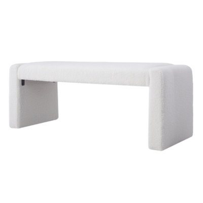 Cream-coloured Modern Ottoman Bench