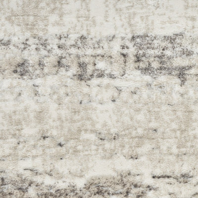 Cream Grey Abstract Modern Living Room Bedroom & Dining Room Rug-69 X ...