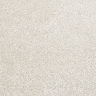 Cream Plain Shaggy Modern Rug Easy to clean Dining Room-80cm X 150cm ...