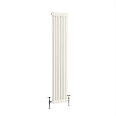 Cream (RAL 9001) Column Radiator Vertical- G-Rad - 1800x285mm
