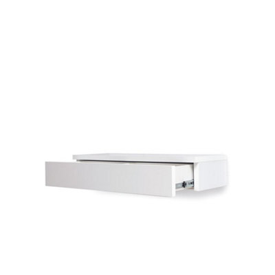 White floating dressing table store