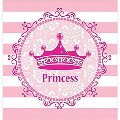 Creative Converting Princess Royalty Party Table Cover Pink/White (One ...