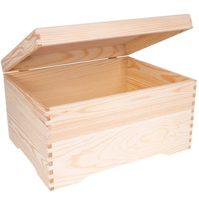Creative Deco Unpainted Rectangular Storage Box 40 x 30.5 x 24 cm (+/-1 ...